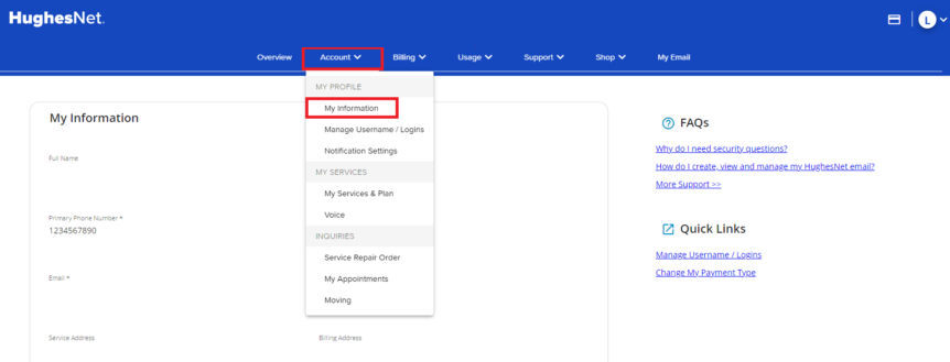 Where can I Find my Site Account Number (SAN)? | Hughesnet Community ...