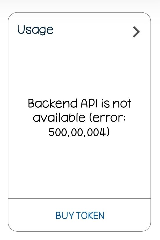 Backend API is not available (error: 500.00.004) | Hughesnet Community - 142089