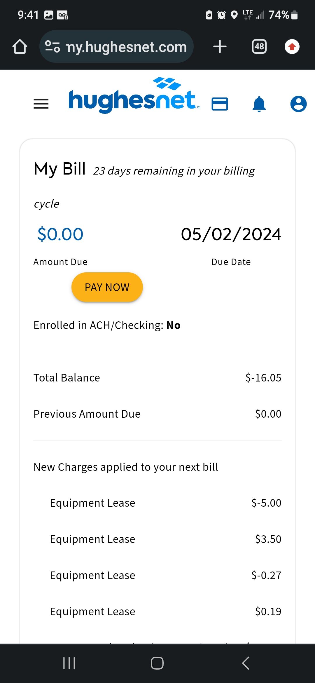 Could someone explain what is going on with my bill? | Hughesnet ...